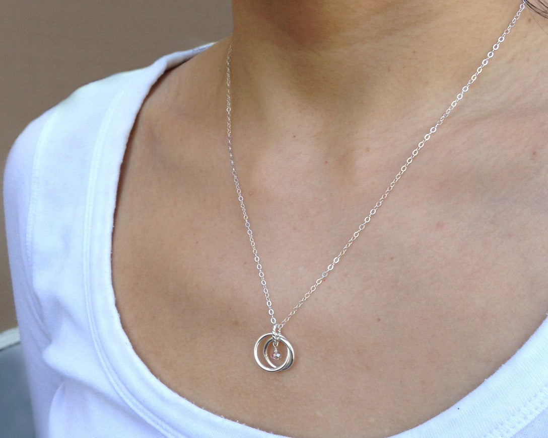 Miriam Two Ring Necklace Sister